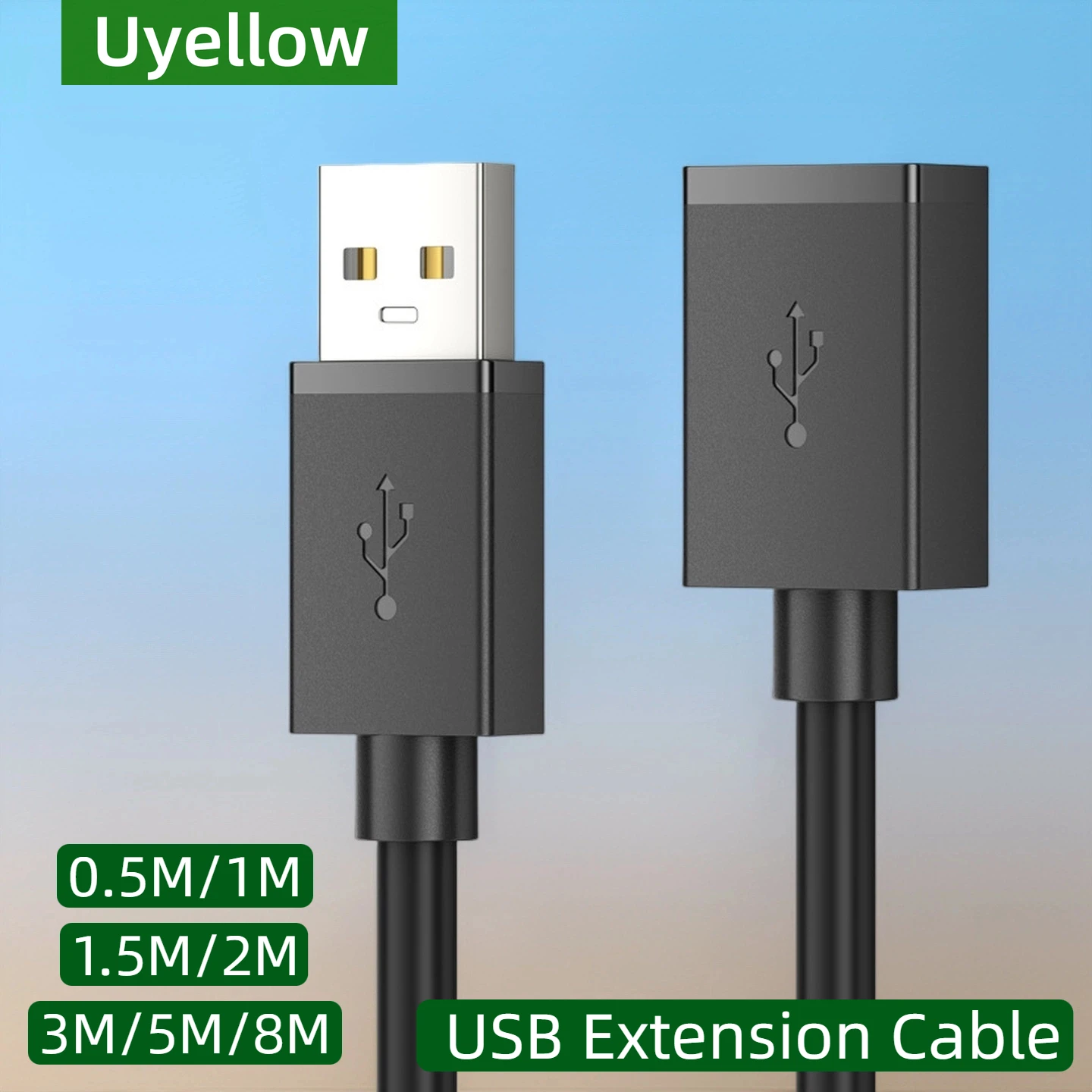 Uyellow 2.0 Usb Extension Cable 5m 10m 3m 2m 1m 50cm 8m Male to Female ...