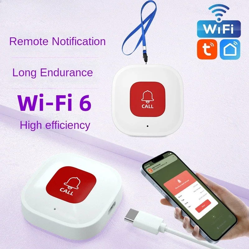 WiFi-Emergency-Call-Button-Nursing-Home-SOS-Button-WiFi-Remote-Wireless ...