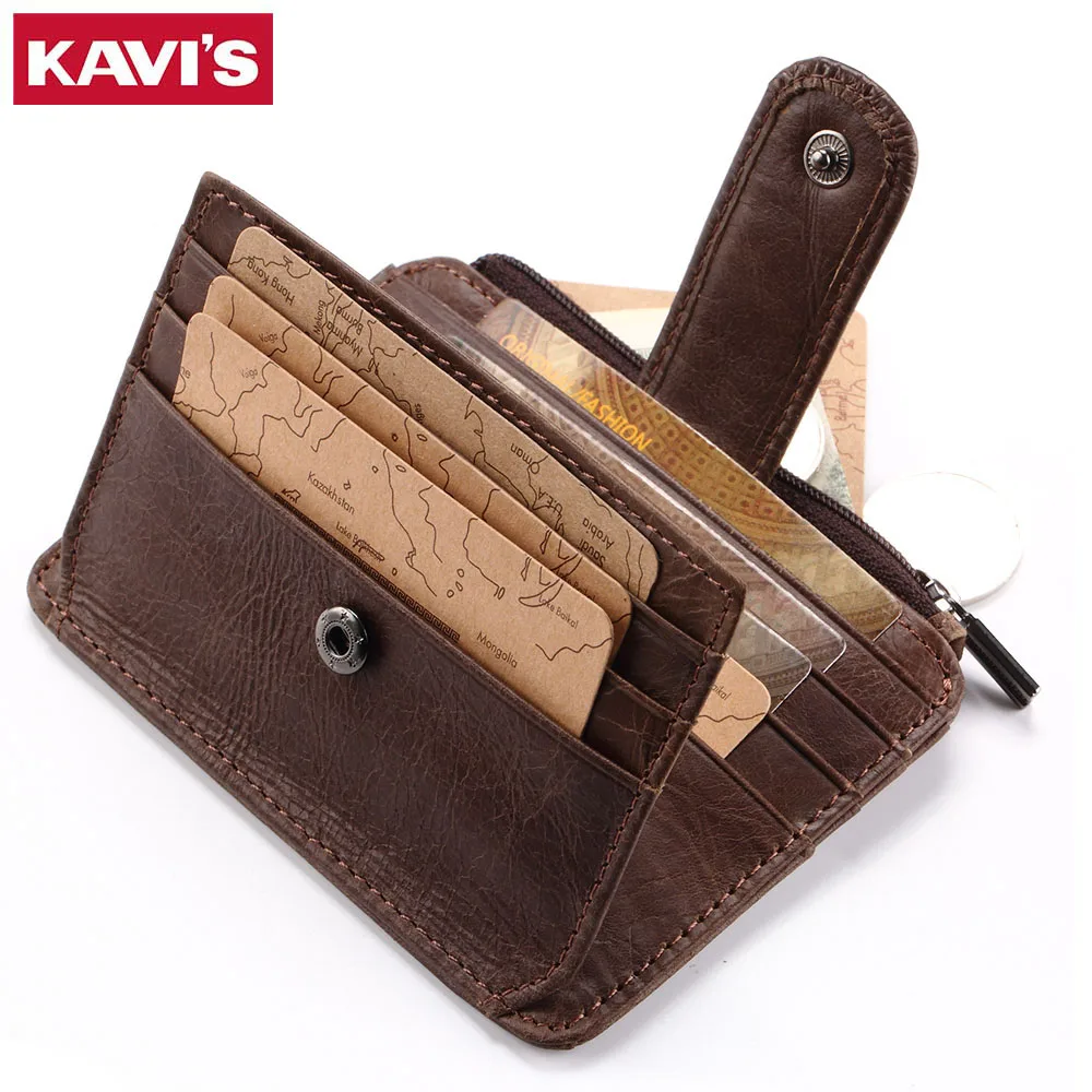 KAVIS-Genuine-Leather-Mini-Card-Holder-Small-Light-Women-s-Wallets ...