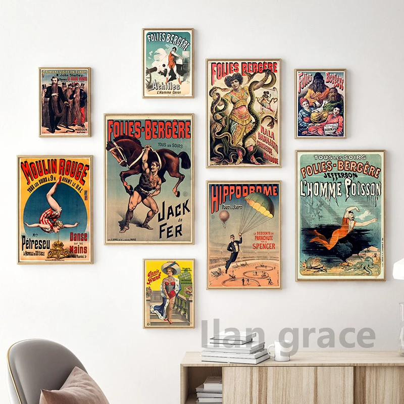 Vintage Circus Sideshow Poster