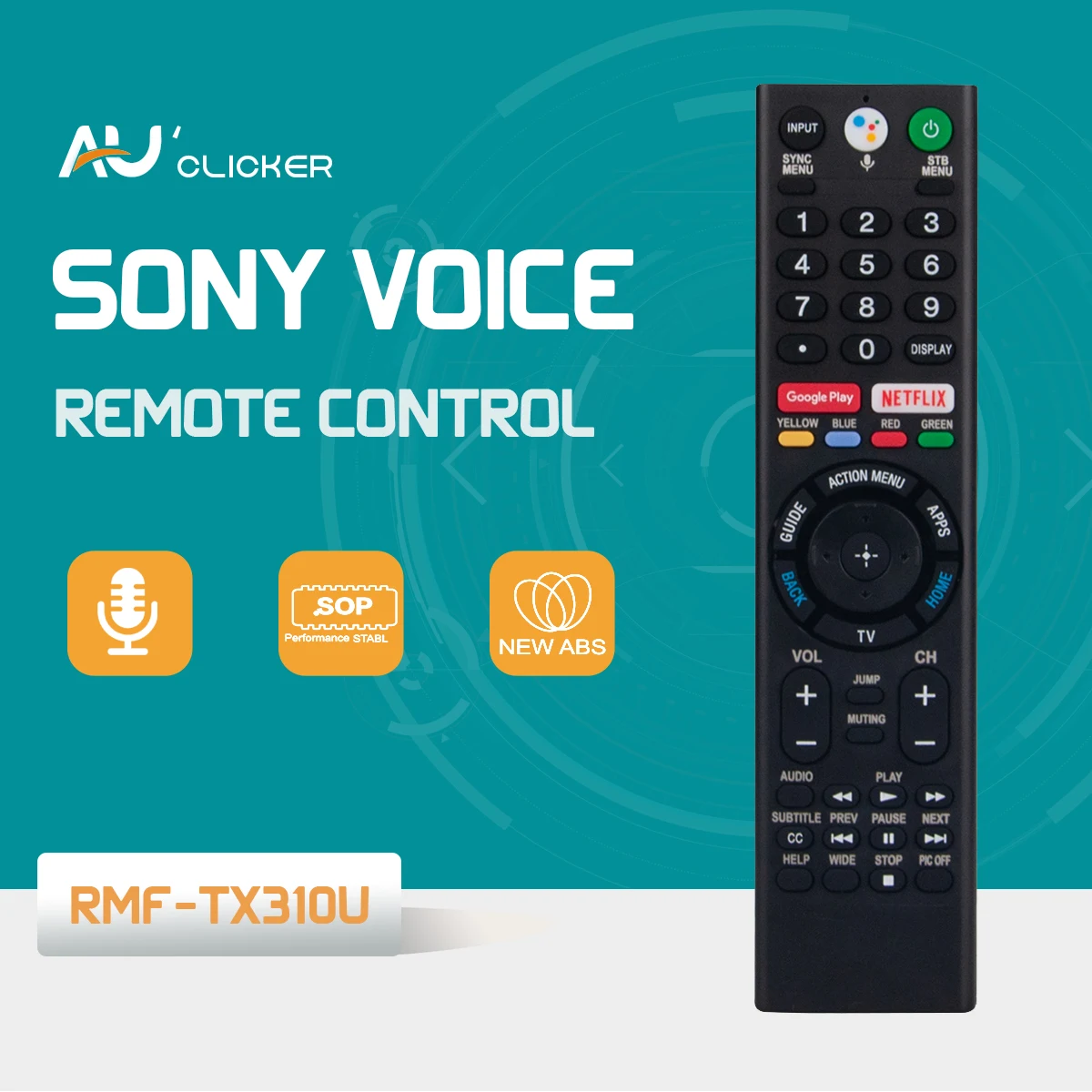 Mando a distancia para televisor Sony 4K Ultra Smart LED, Control ...