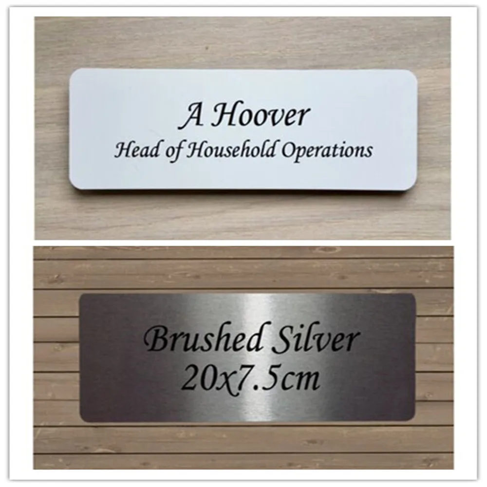 Customized-PERSONALISE-LARGE-BLANK-PVC-HOUSE-OFFICE-DOOR-SIGN-Silver ...