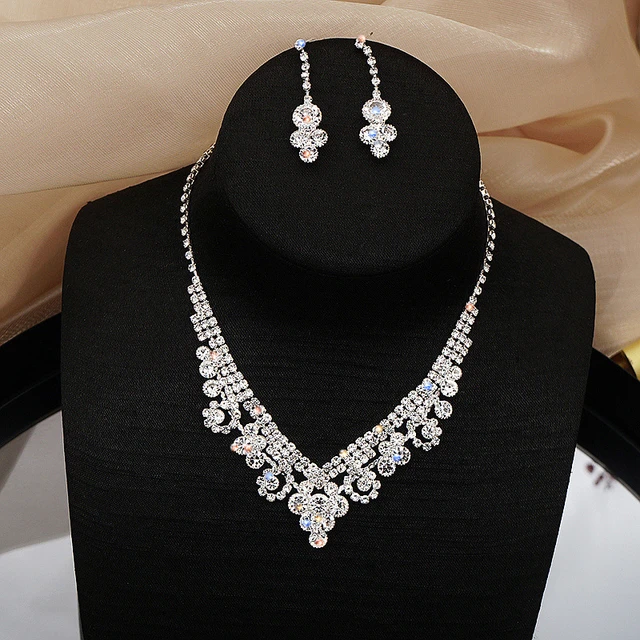 Simple Diamond Necklace Designs For Wedding