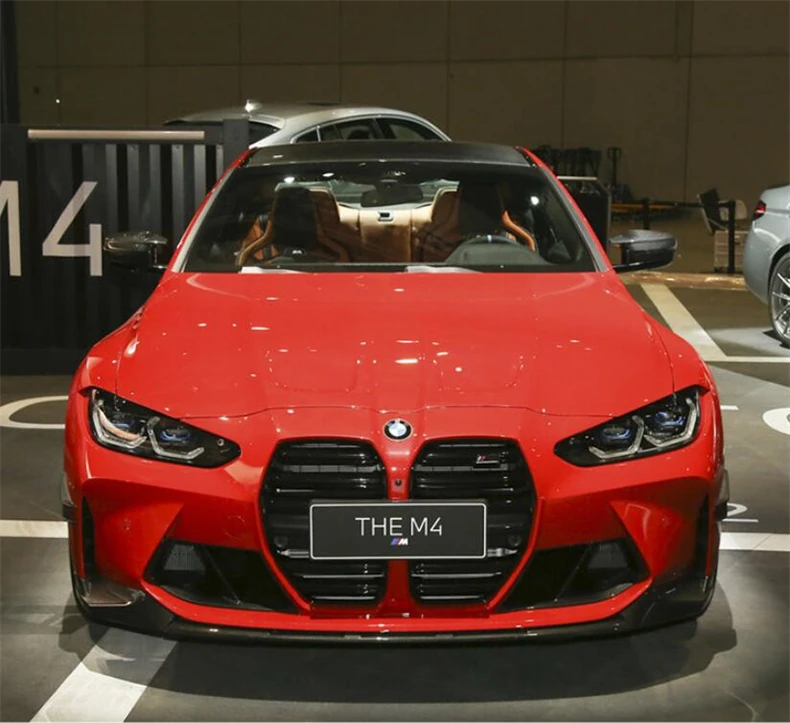 Pentru BMW M3 G80 M4 G82 G83 2021 2022 2023 2024 REAL Fibră de Carbon Bara Față Spoiler Buze Kit ...