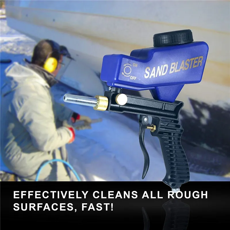 Portable-Gravity-Sandblasting-Gun-Pneumatic-Sandblasting-Set-Rust ...