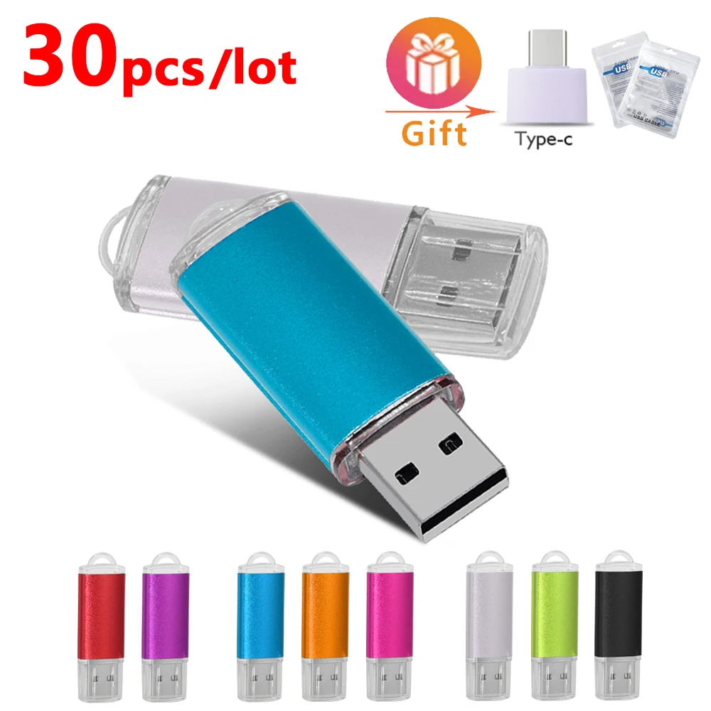 30pcs/lot New Usb Flash Drive 64GB 32GB 16GB 8GB 4GB Pen Drive Pendrive ...