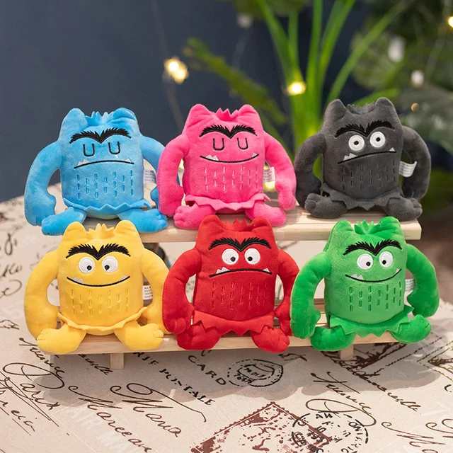 Color Monster Emotion Plush Toys Baby Appease Emotion Plushie Cute ...