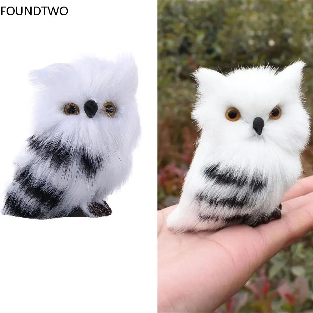 Cute-Artificial-Owl-Lifelike-Animal-Owl-Miniature-Plush-Toy-Garden ...