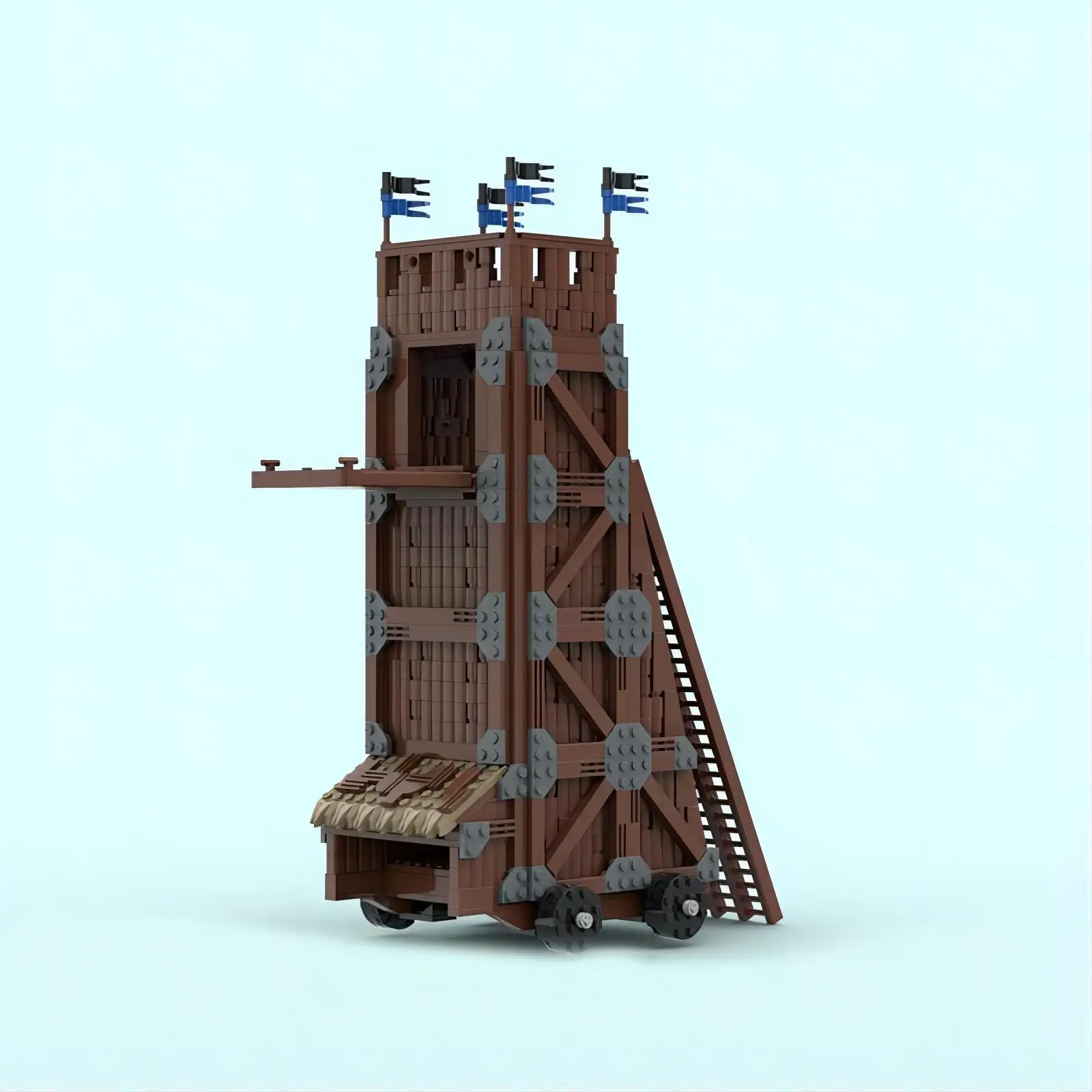 1081-pieces-MOC-Medieval-Military-Castle-Siege-Building-Blocks-Stone ...