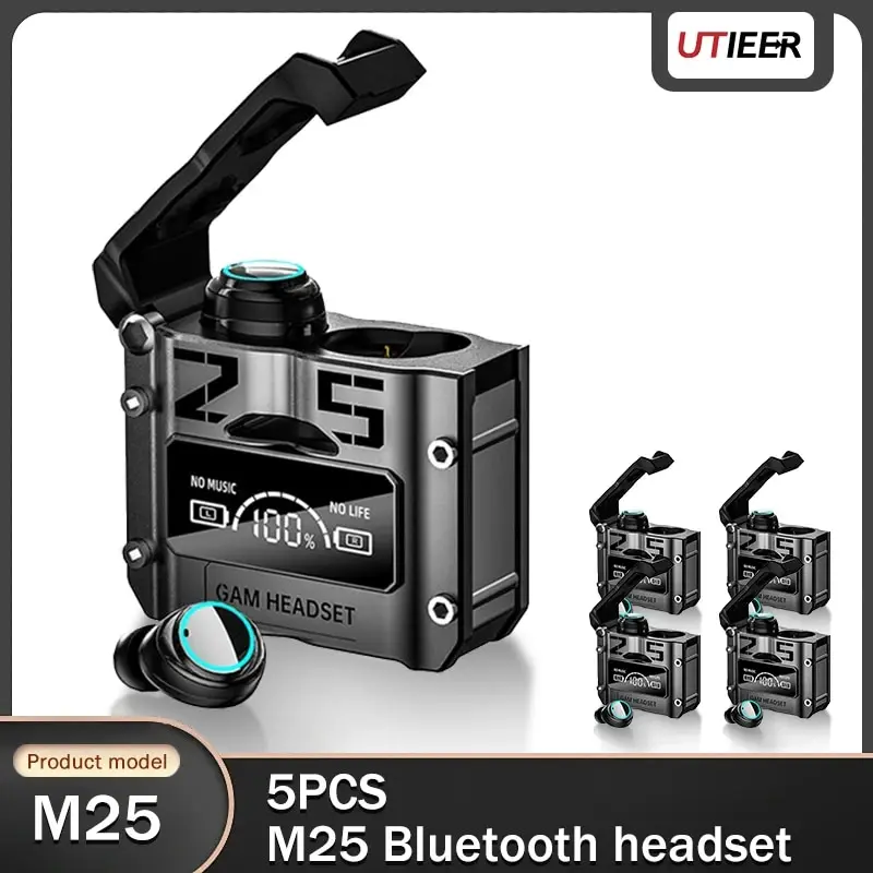 5pcs-M25-Wireless-Bluetooth-5-2-Magnetic-Hatch-Metal-Mechanical-Style ...