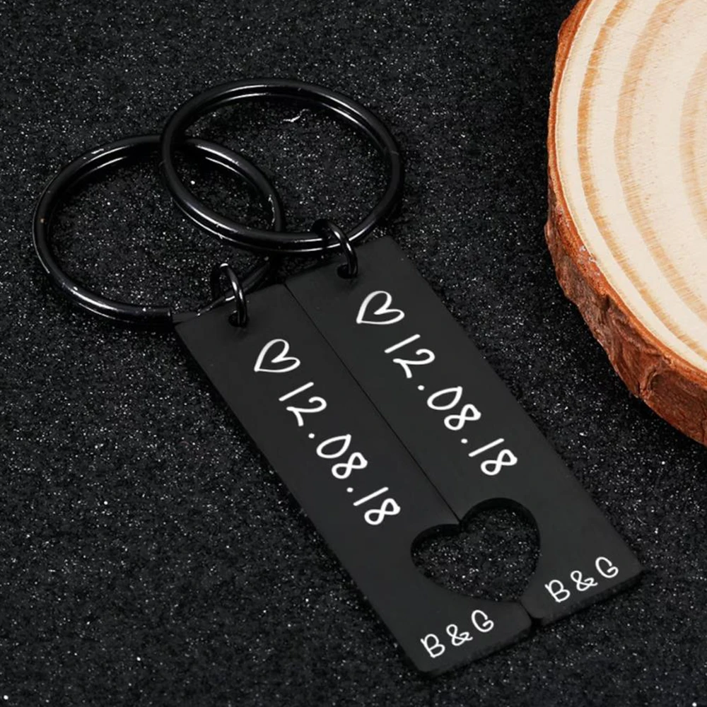 Personalized-stainless-steel-lovers-romantic-love-key-chain-birthday ...