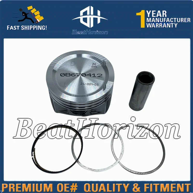 Para-Ford-Volvo-C30-C70-S40-S60-S70-XC70-5-cilindros-Turbo-Pist-o-Anel ...