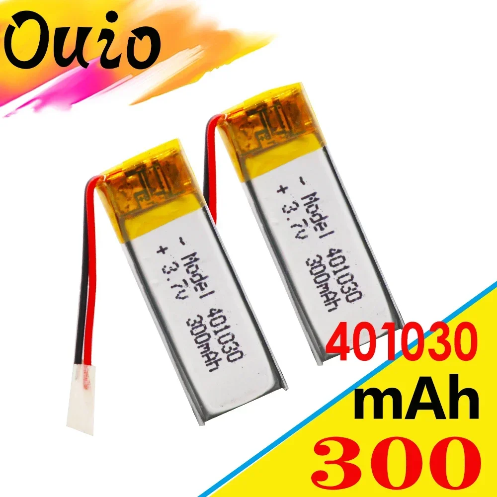 3-7V-Lipo-Cell-401030-300mAh-Lithium-Battery-For-Headset-Smart-Bracelet-MP3-Lithium-Polymer ...