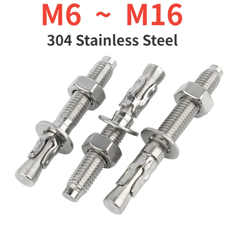 M6-M8-M10-M12-M16-304-Stainless-Steel-Expansion-Screw-Wedge-Anchor ...