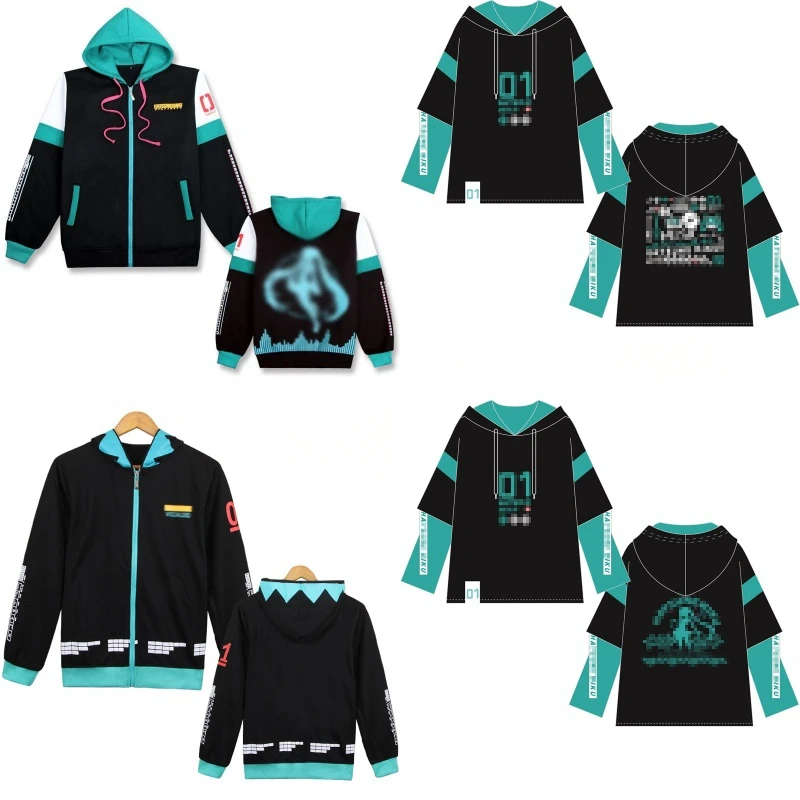 Hatsune-Miku-Short-sleeved-Kawaii-Anime-Cute-Cartoon-Coats-Jackets ...
