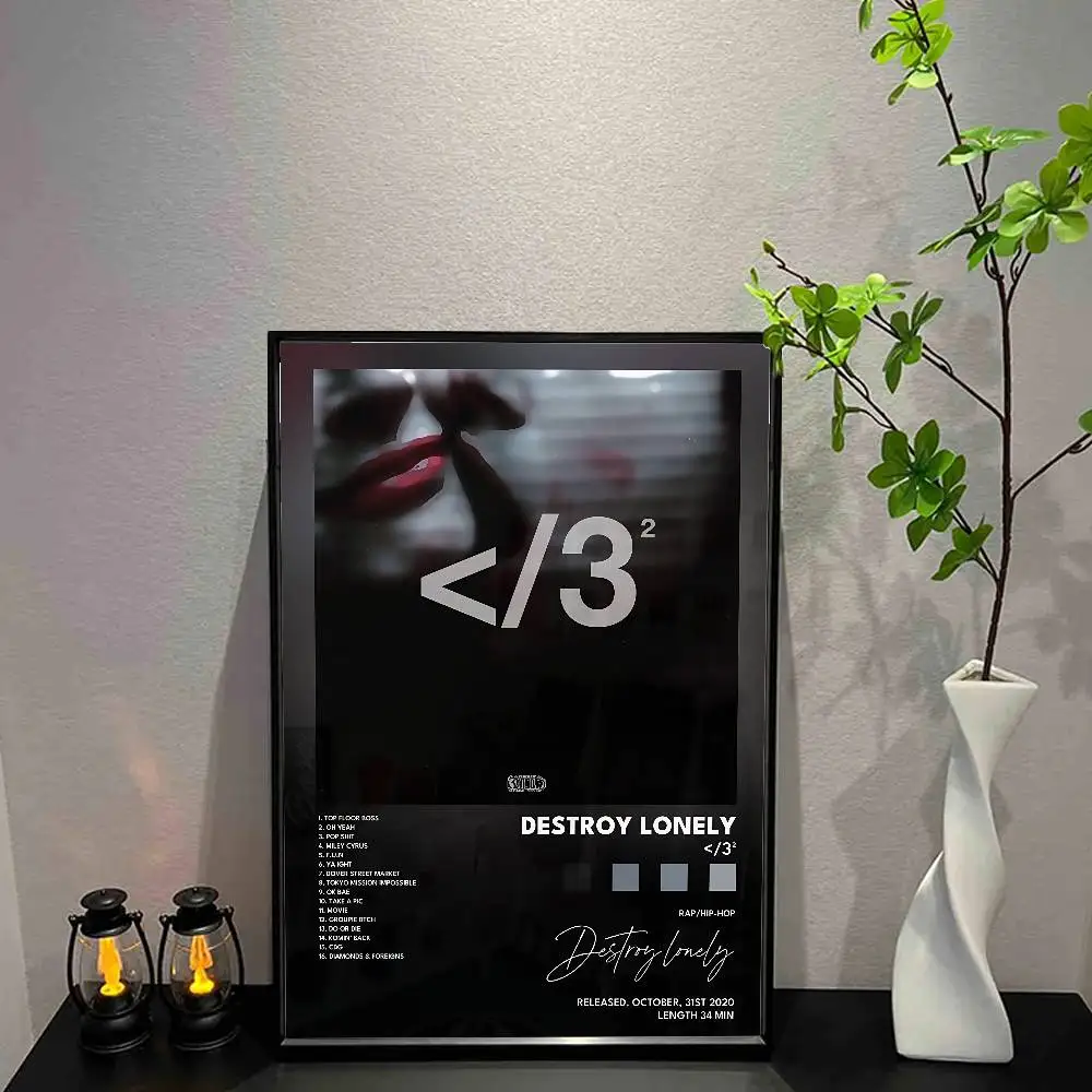 D-Destroy L-Lonely Poster, Musikalbum, Leinwanddruck, Wandkunst ...