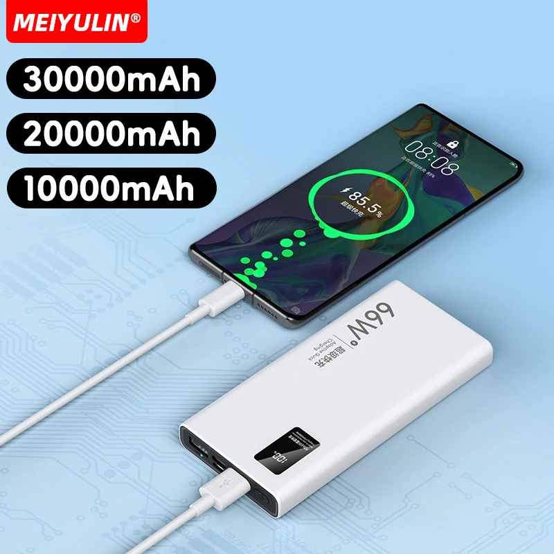 30000mAh Large Capacity Power Bank 20000mAh 10000mAh Super Fast ...