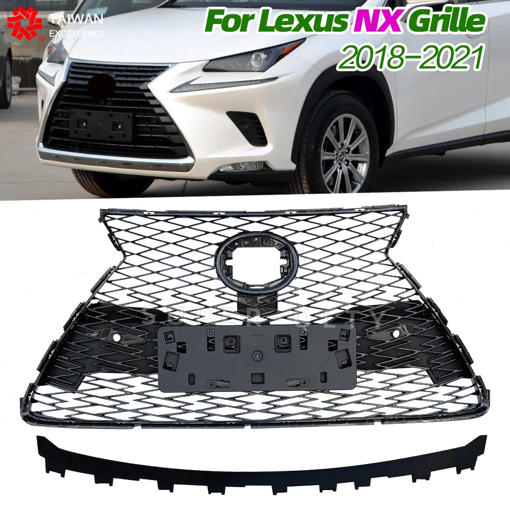 Front-Grille-for-LEXUS-NX-2018-2021-NX200-300H-F-Sport-Grid-Car-Grille ...