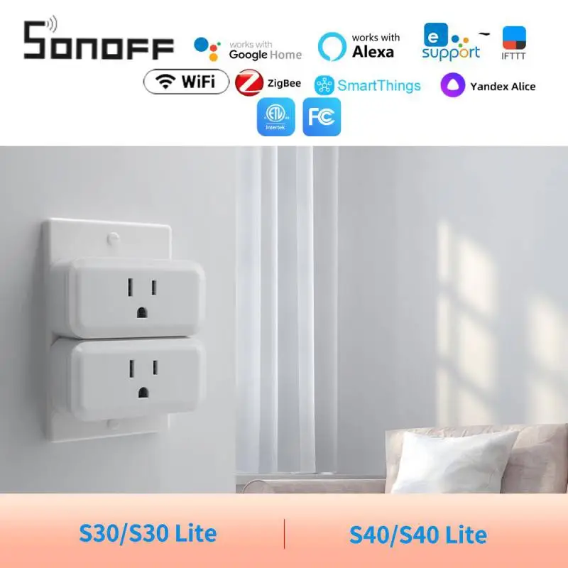 Sonoff-S31-S40-Lite-WiFi-zigbee-Smart-Plug-With-Energy-Monitoring-US ...