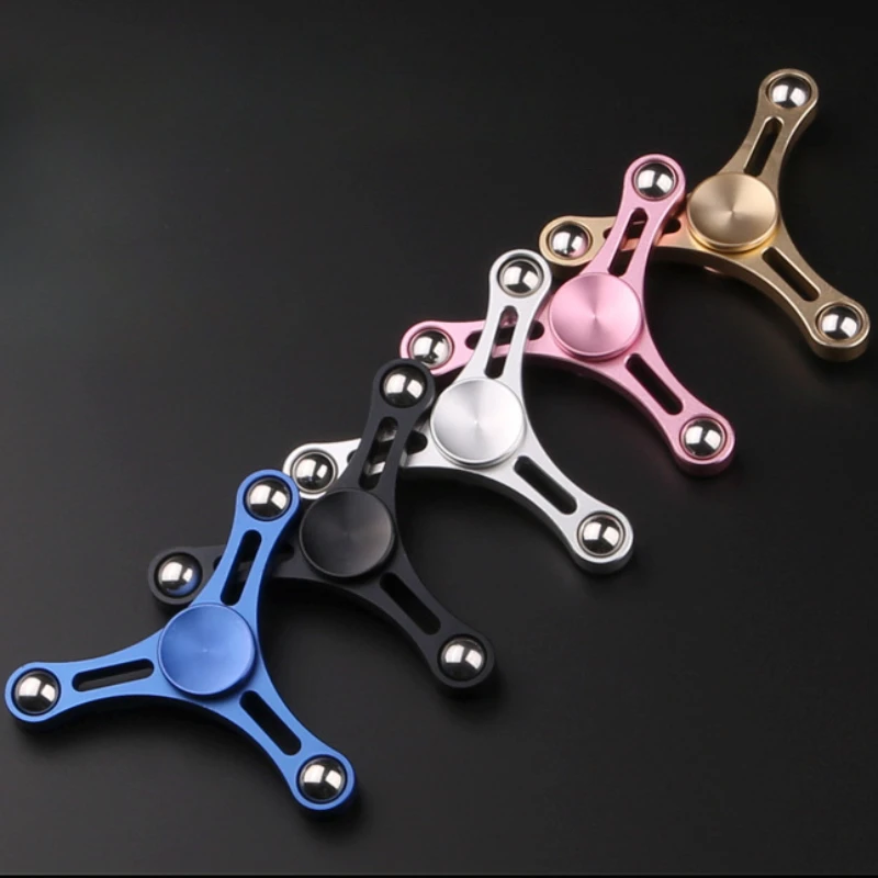 Aluminum-Alloy-Fidget-Spinner-Triangular-Metal-Hand-Spinner-Adult ...