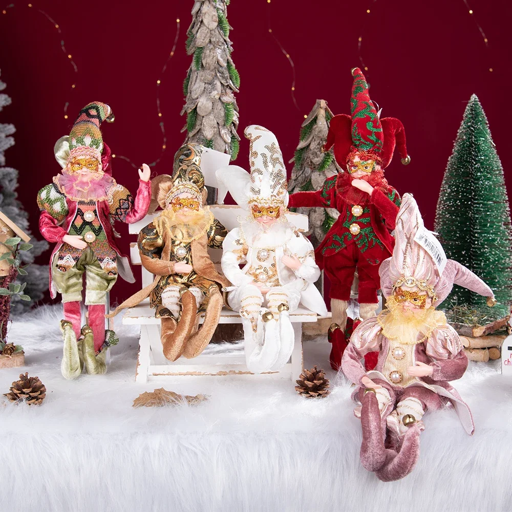 5PCS-45CM-Elf-Doll-Toy-Christmas-Pendant-Ornaments-Decor-Elf-Hanging ...