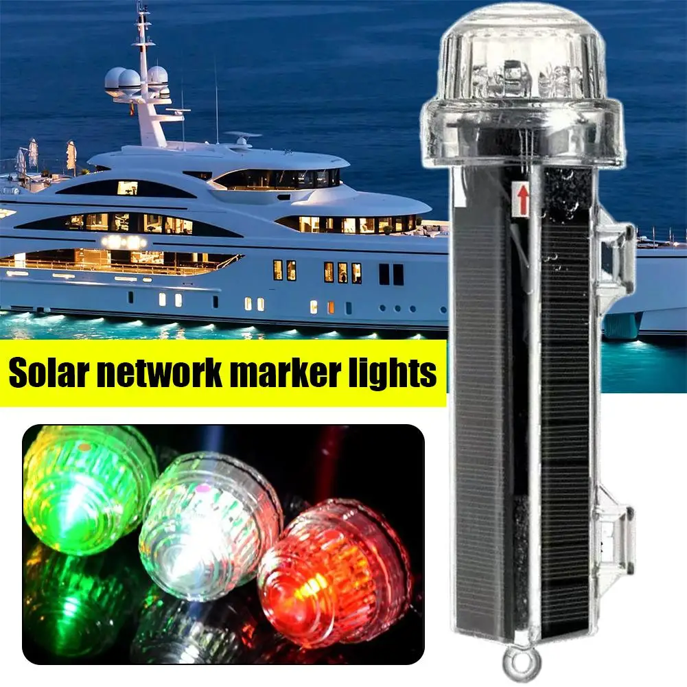 Solar Net Mark Light Waterproof Marine Signal Light High-brightness LED ...