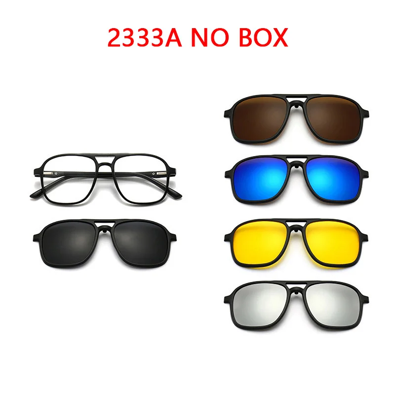 Magnetic-Sunglasses-Clip-And-Optical-Glasses-Frame-6-in-1-Women-Men ...