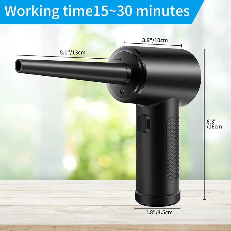 Rechargable Wireless Air Duster 51000 RPM USB Compressed Air Blower ...