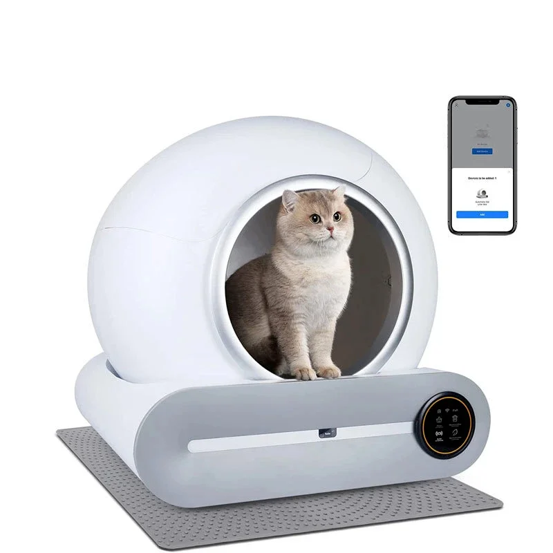 Tonepie Automatic Smart Cat Litter Box Self Cleaning 65L App Control ...