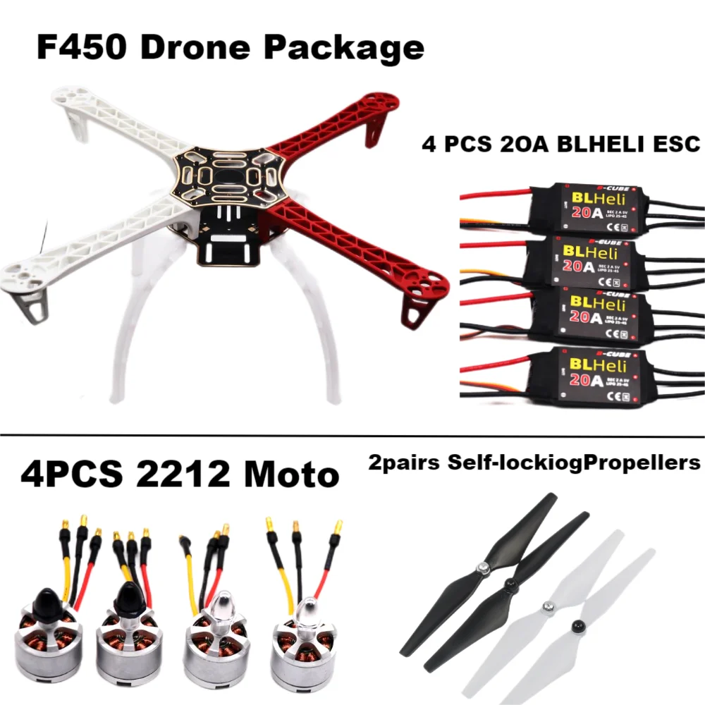 F450-Drone-Kit-With-450-Frame-For-APM-PIXHAWK-4-Axis-RC-Multicopter ...