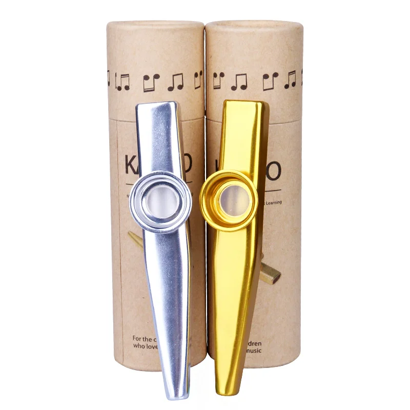 Kazoo-Instrumento-de-bolsillo-de-Metal-port-til-para-principiantes ...