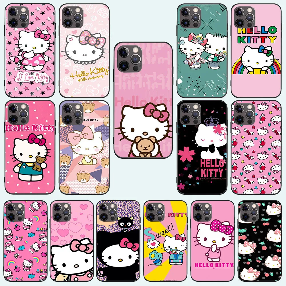 Funda KD 38 Hello Kitty para Moto, funda suave para Moto E7 G9 G5 E7 ...