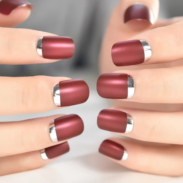 Red Matte Acrylic Nails