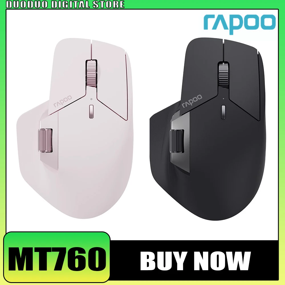 Rapoo-Mt760-Wireless-Mouse-Three-Mode-Lightweight-Low-Latency-Gaming ...