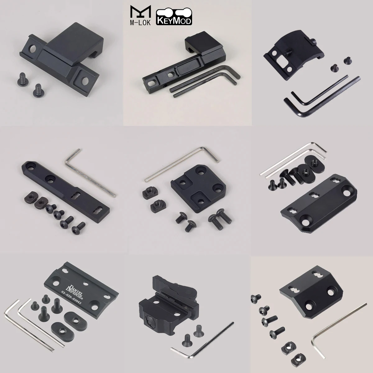 Tactical M-lok ARIS Series Surefire M300 M600 Offset Scout Mount Fit M ...