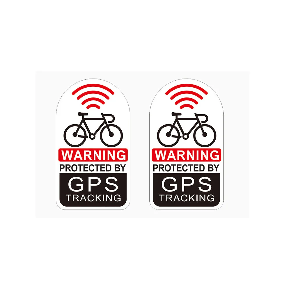 Dxymoo 2x Car Stickers Warning Protected By Gps Tracking Motorbike ...