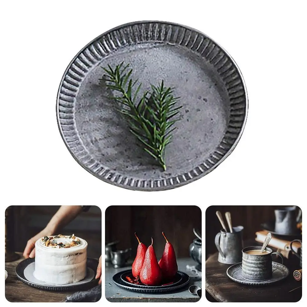 Old-Iron-Art-Storage-Plate-Vintage-Iron-Plate-Round-Wrought-Iron ...