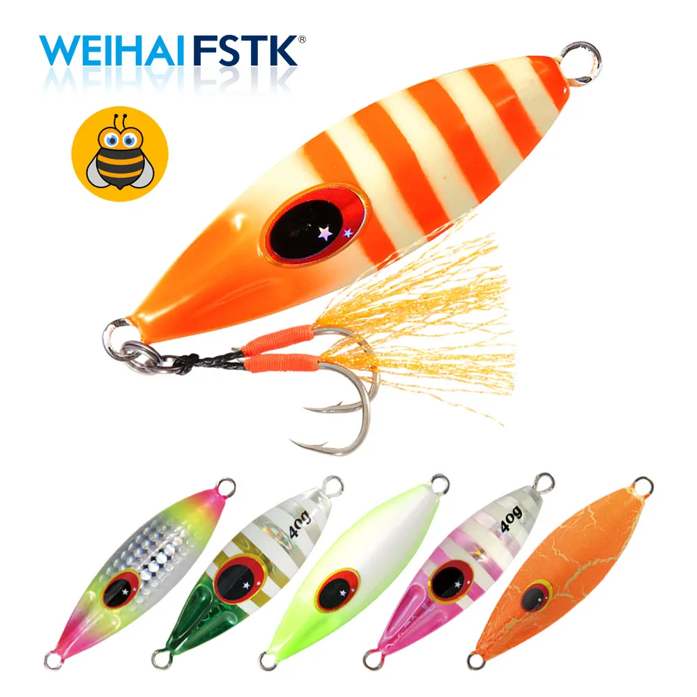 Cast-Metal-Jig-Slow-pitch-jig-20-30-40-60-80G-Shore-Casting-Jigging ...