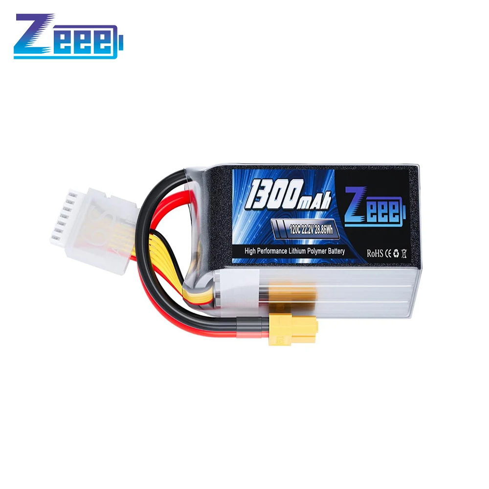 Zeee-6S-1300mAh-RC-Battery-22-2V-120C-Lipo-with-XT60-Plug-for-FPV-Drone ...