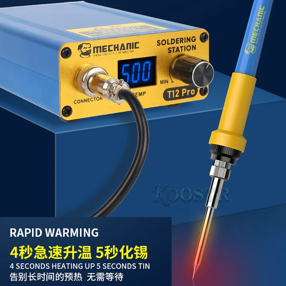 MECHANIC-T12-PRO-Soldering-Station-Fast-Heating-Thermostatic-72W ...