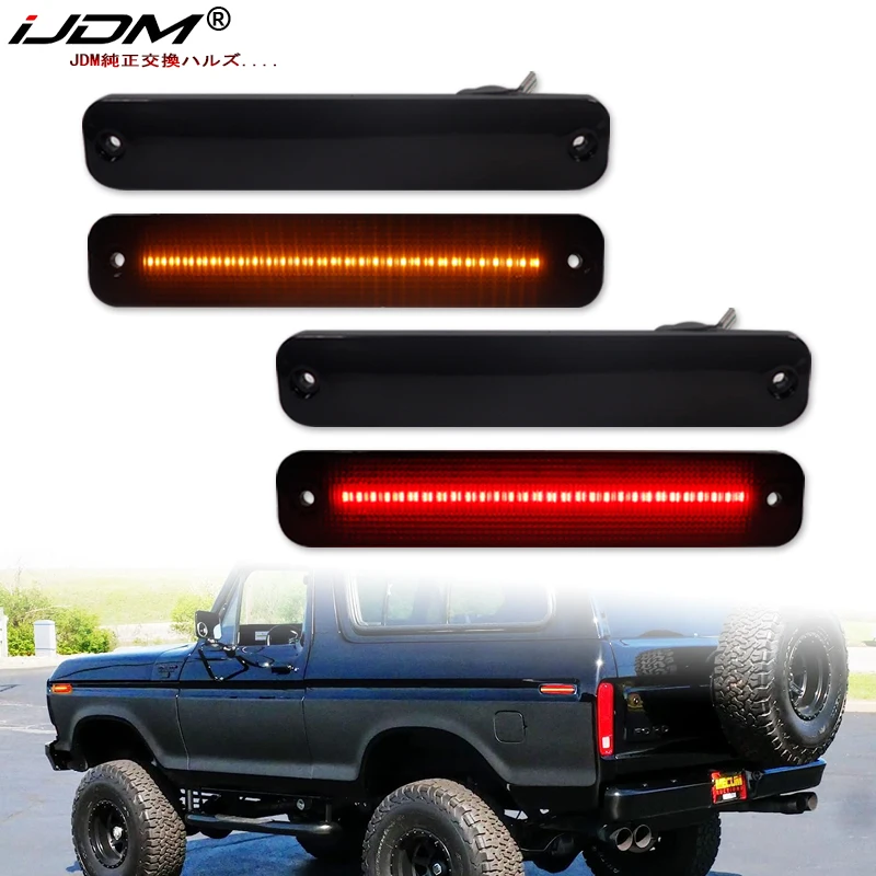 iJDM-Amber-Red-Full-LED-Front-Rear-Side-Marker-Light-For-1973-1979-Ford ...