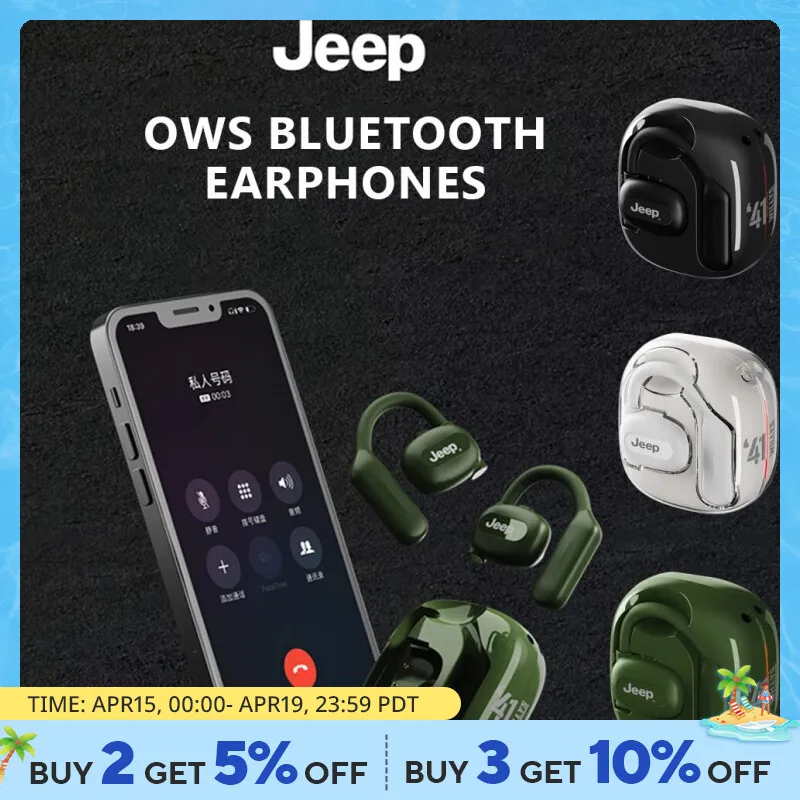 JEEP-OWS-Wireless-Headphones-Bluetooth-5-3-Open-Ear-Sport-Noise ...