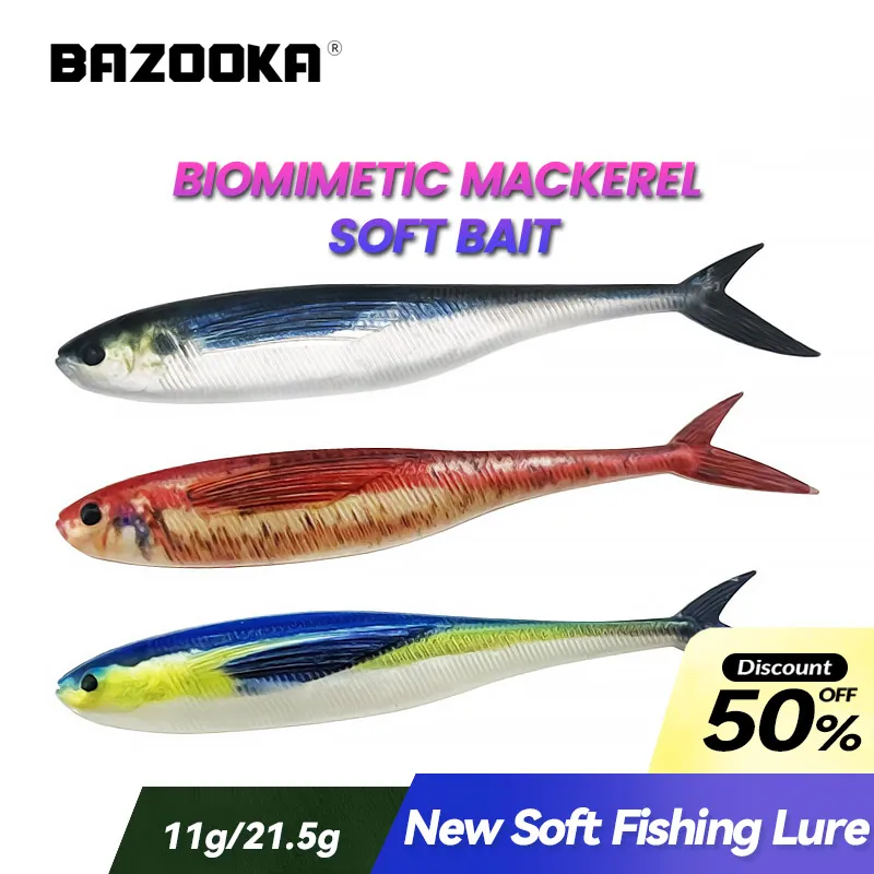 Bazooka-Bass-Soft-Bait-Fishing-Lure-Set-Silicone-Artificial-Jigging ...
