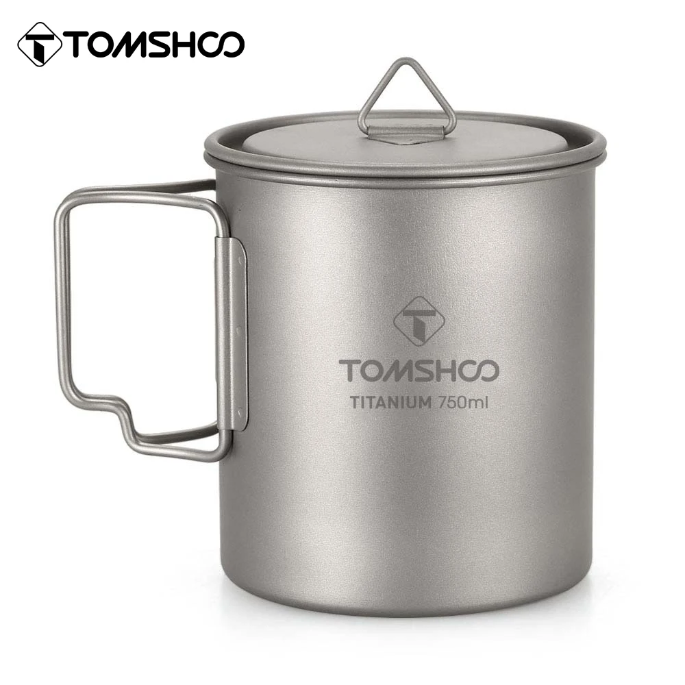 Tomshoo-750ml-Outdoor-Camping-Tasse-langlebige-Titan-Tasse-Touristen ...