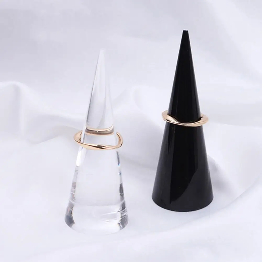 Jewelry Rack Ring Display Stand Solid Circular Cone Shape Ring ...