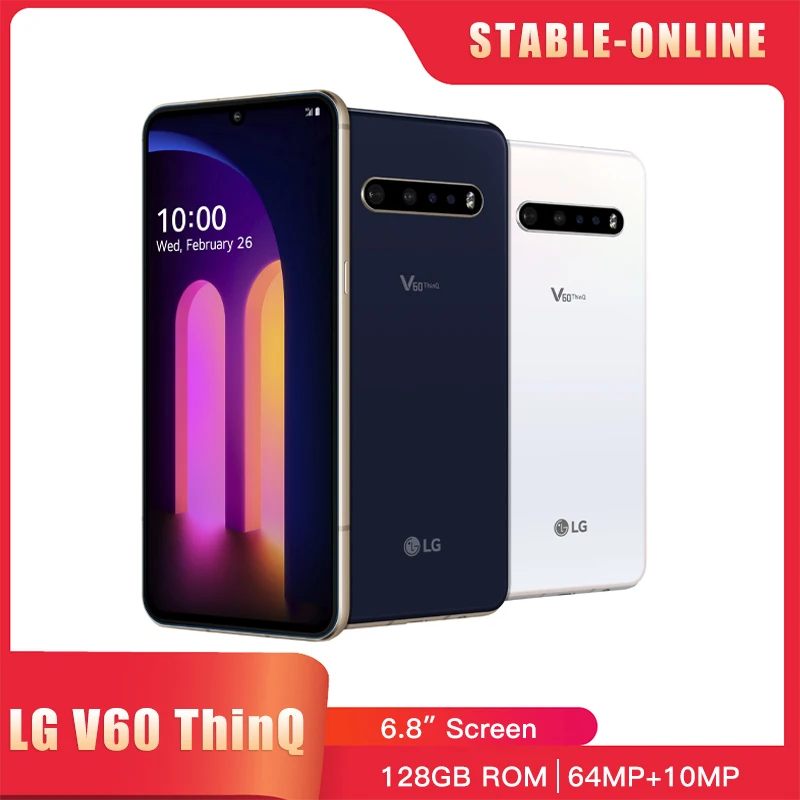 Original-LG-V60-ThinQ-SmartPhone-V600VM-V600AM-V600TM-8GB-128GB-256GB ...