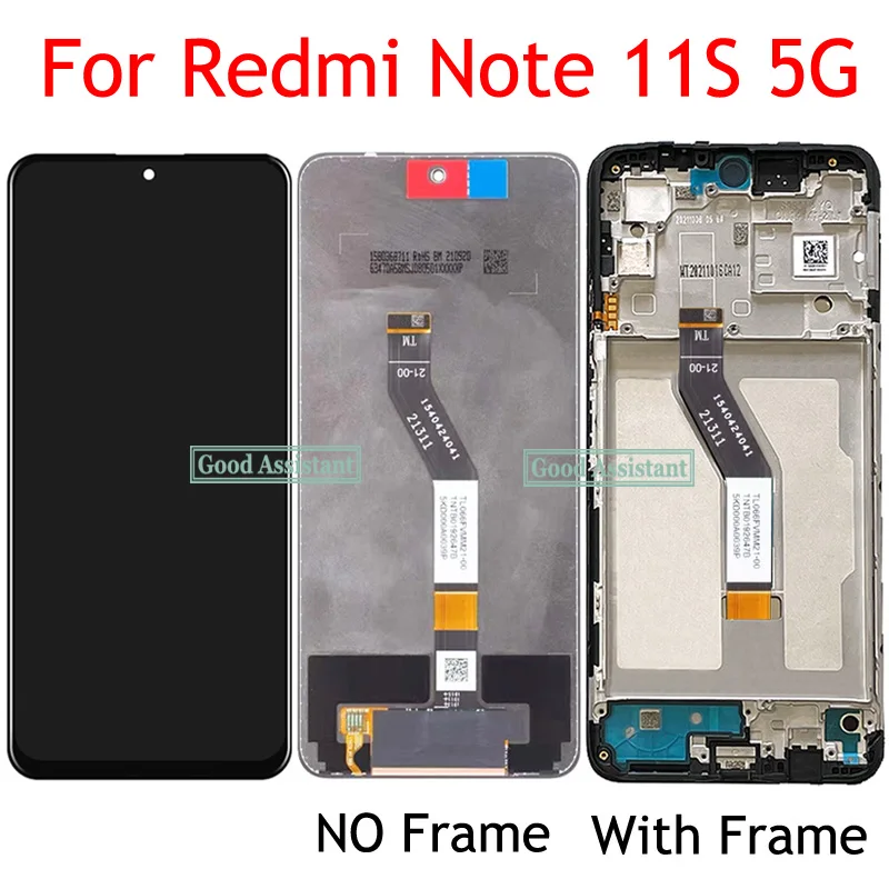 Black-6-6-For-Xiaomi-Redmi-Note-11S-5G-LCD-Display-Touch-Screen ...