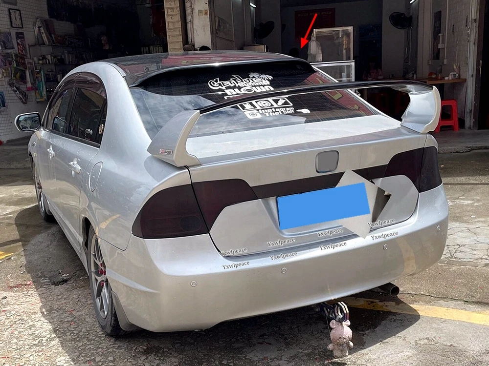 For Honda Civic 2006 2007 2008 2009 2010 2011 Spoiler ABS Glossy Black Car Rear Window Roof Spoiler Car Accessories AliExpress