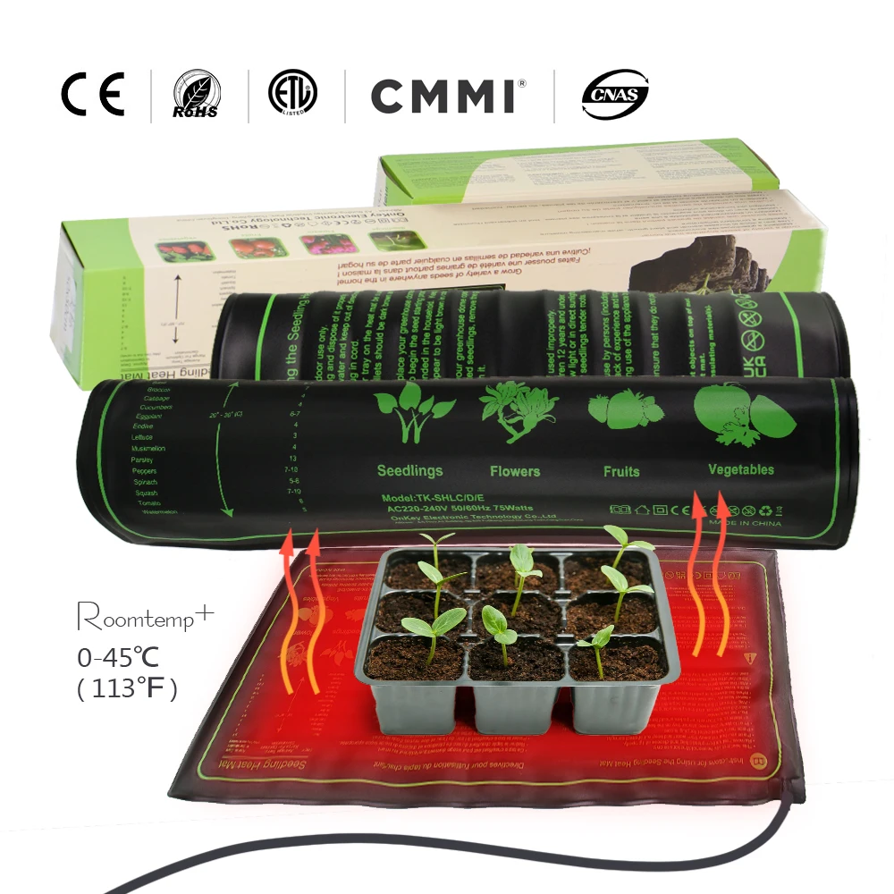 17.5W 45W 100W Seedling Heat Mat Indoor Plants Germination Waterproof ...