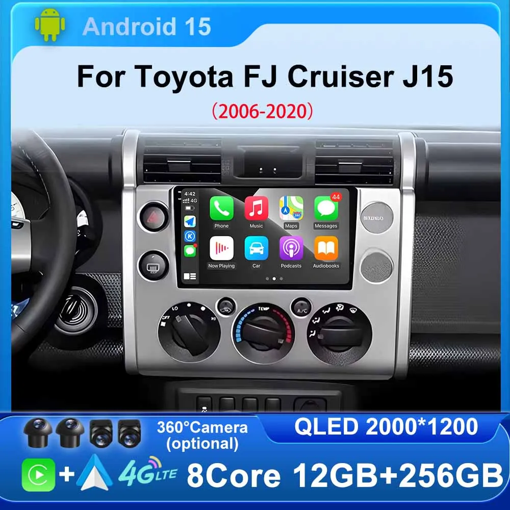Car Radio 4G WIFI Multimedia Player GPS Navigation Carplay Auto BT ...
